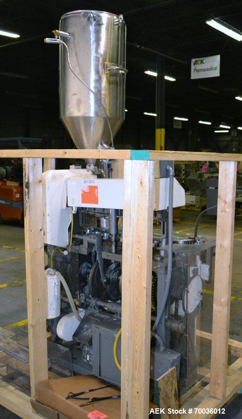 Used Arenco GAB Metal Tube Filler. Capable of speeds up to 60 TPM. Se