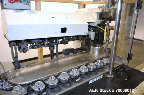 Used Arenco GAB Metal Tube Filler. Capable of speeds up to 60 TPM. Se