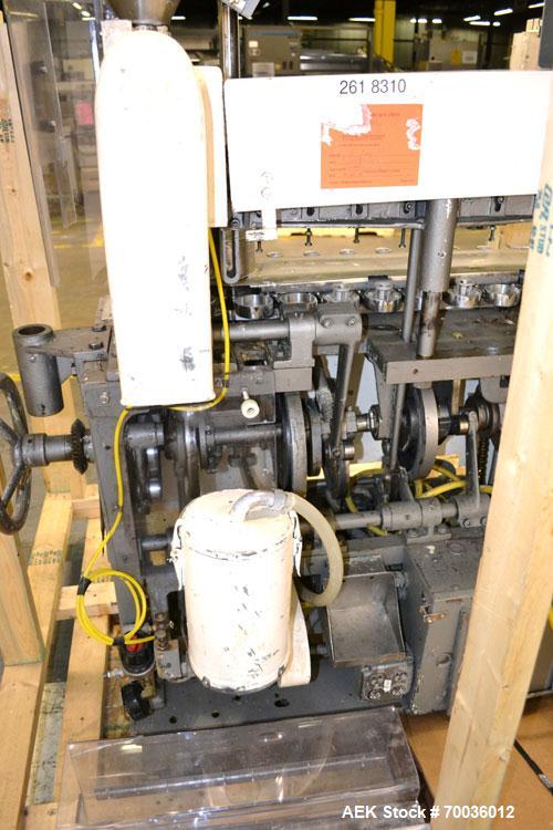 Used Arenco GAB Metal Tube Filler. Capable of speeds up to 60 TPM. Se