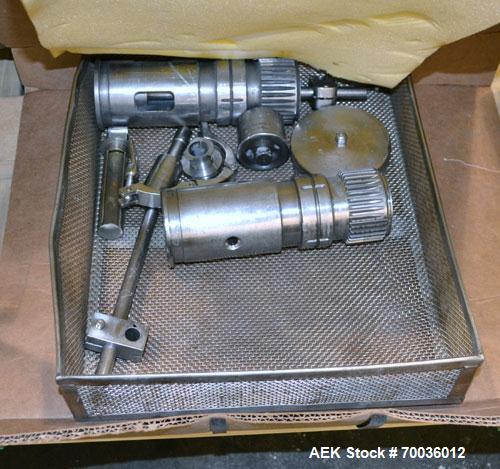 Used Arenco GAB Metal Tube Filler. Capable of speeds up to 60 TPM. Se