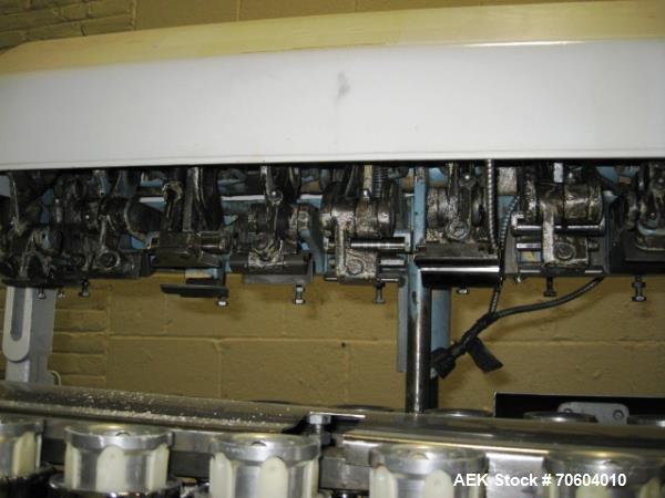 Used Arenco metal tube filler, type GAB, single filler nozzle, manual