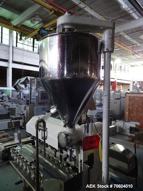 Used- Arenco metal tube filler, type GAB, single filler nozzle, manua