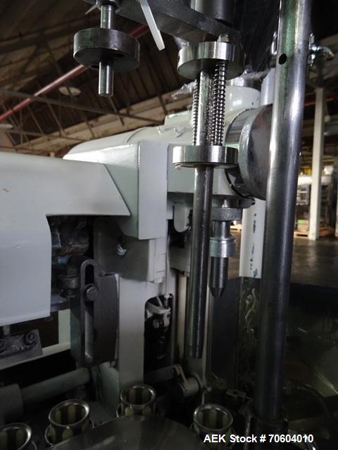 Used Arenco metal tube filler, type GAB, single filler nozzle, manual