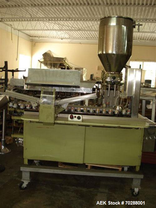 Used Arenco GAN Metal tuber filler capable of speeds from 25 to 150 T