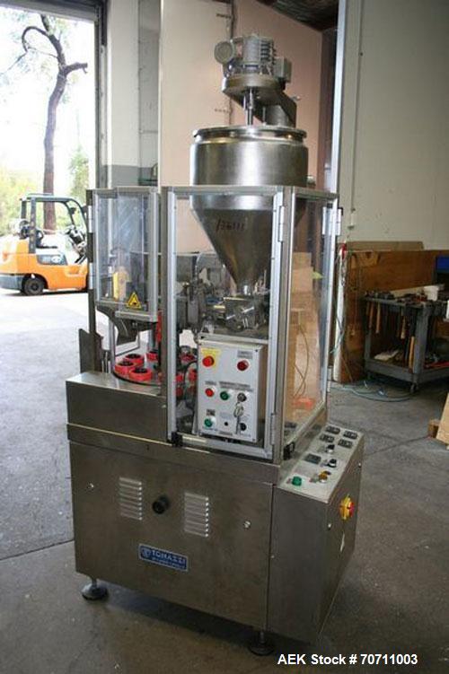 UsedTonazzi Colibri 40 Model Plastic Tube Filler. Machine has 9 Stati