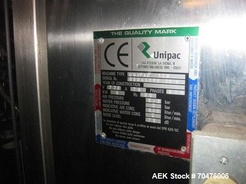 UsedUnipac Model 120 Hot Air Plastic Tube Filler capable of speeds up