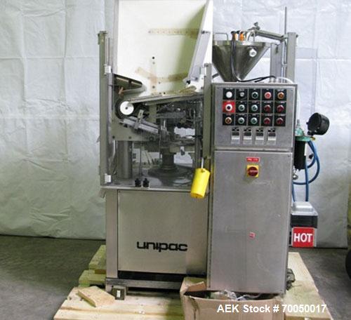 UsedUnipac Model Silver 80 Automatic Plastic Tube Filler, Hot Jaw. 12