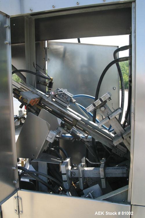 Used Liquipak/Haskon model 540UE gable top carton filler. Last fillin
