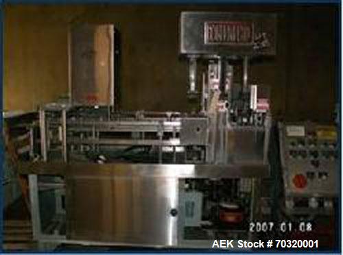UsedNimco Form & Fill Machine, Model 501, set up on pints. Last runni