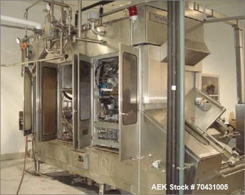 UsedTetra Pak Gable Top Filler and Schneider Case Packer, Model TR-6.