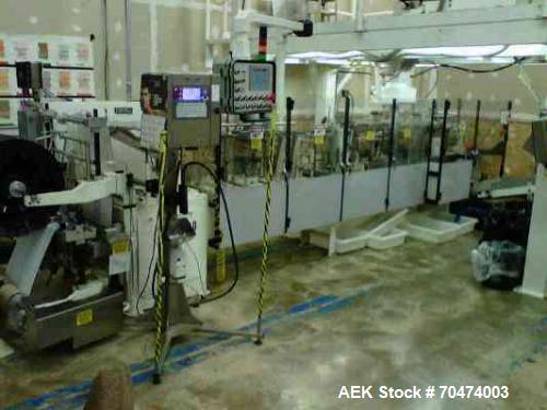 Used Bartelt HMC, Model IM-10-8 Horizontal Pouchmaster. Reclosable zi