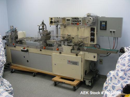UsedKlockner Medipak Model CP2 Blisterpacking Machine. Has manual loa