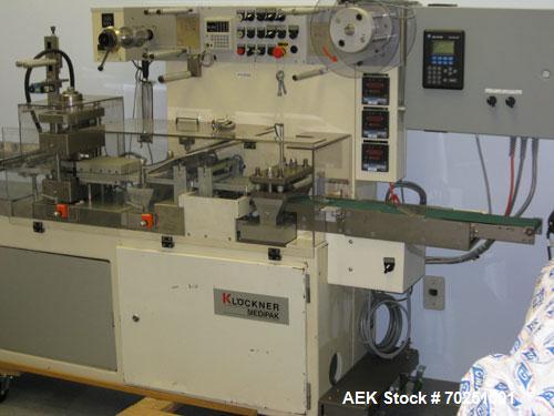 UsedKlockner Medipak Model CP2 Blisterpacking Machine. Has manual loa