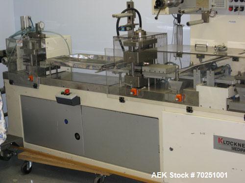 UsedKlockner Medipak Model CP2 Blisterpacking Machine. Has manual loa