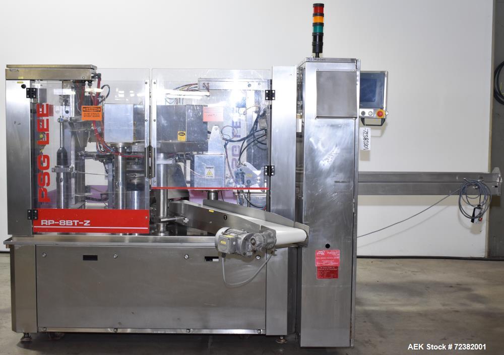 Used PSG Lee Model RP-8BT-Z Premade Pouch packager. Designed for pouc