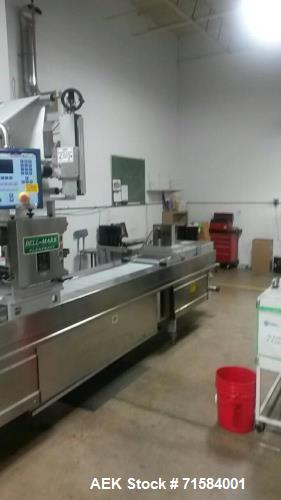 Used Multivac R230 Roll Stock Thermoformer. Has plug assist and gas f