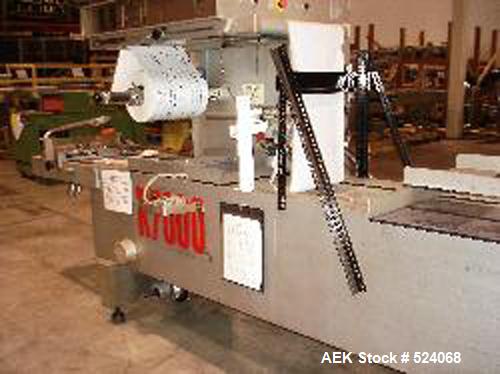 USED: Multivac R7000 horizontal form fill and seal thermoformer.Has 2