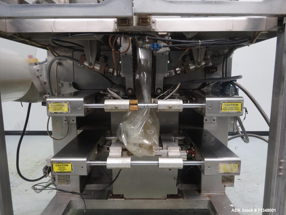 Used Cryovac Onpack Model 2000B Vertical Form Fill and Seal Machine.