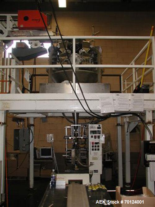 UsedKey Pak Model 300S Vertical Form Fill and Seal Machine capable of