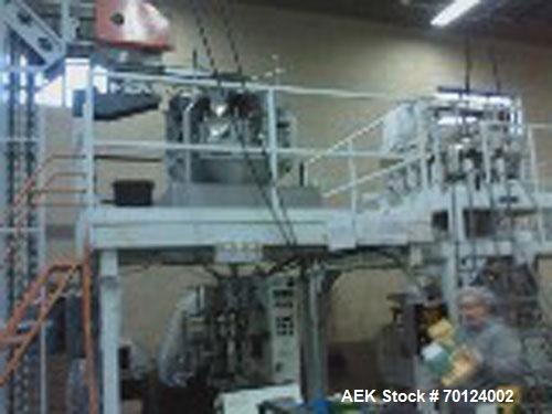 UsedKey Pak Model 300VS Vertical Form, Fill and Seal Machine. Machine