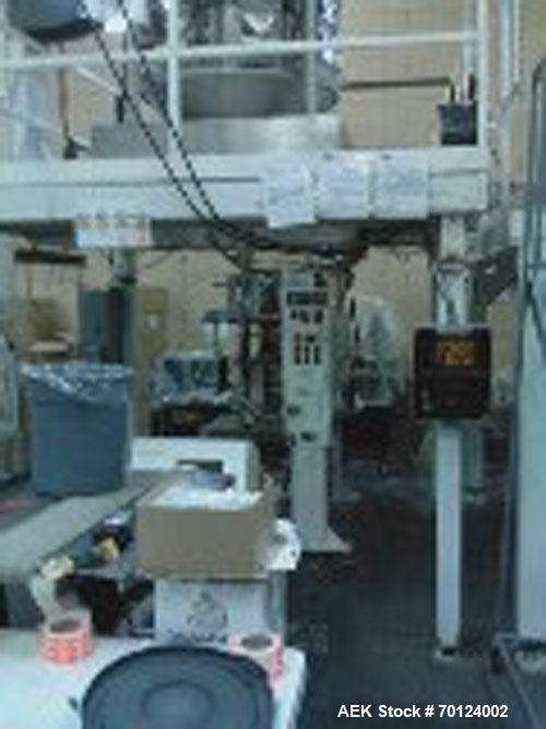 UsedKey Pak Model 300VS Vertical Form, Fill and Seal Machine. Machine