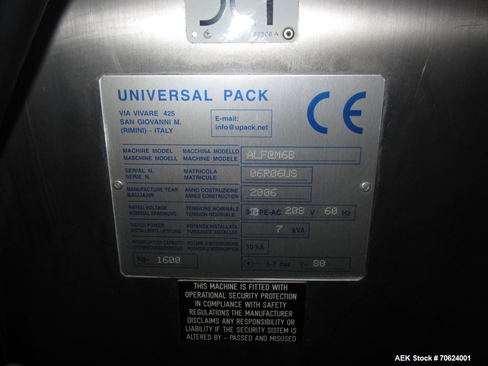 Used Universal Pack Alpha Stickpack Machine. Model Alpha M6B is a 6