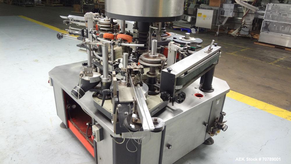 Used Cavagnino & Gatti front back and neck glue labeler. Capable of s