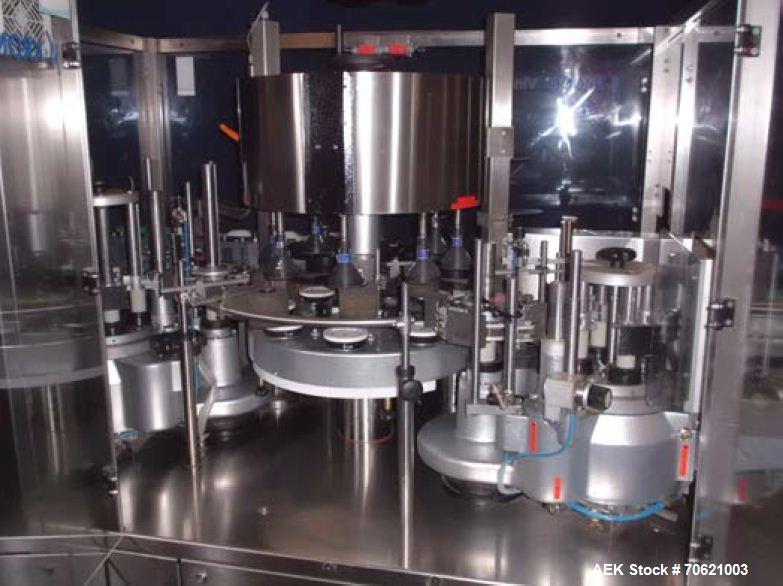 UsedKrones Labeling Machine. Capacity 8,000 bottles/hour. Dimension