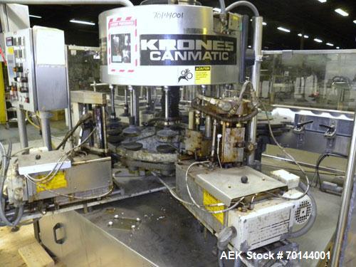 Used- Krones Model Canmatic 12 Station Hot Melt V