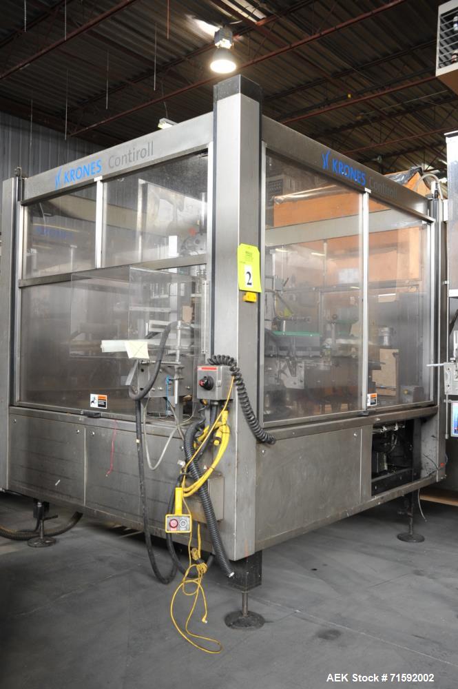 Used Krones "Contiroll" Automatic Rotary 15-Station Wraparound Glue L