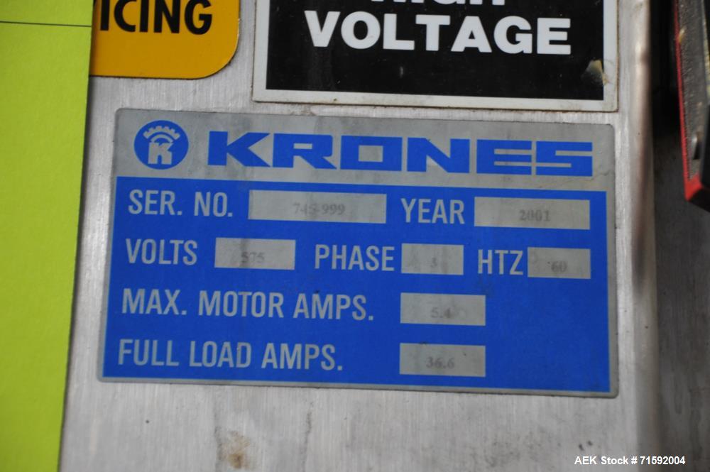 Used Krones "Contiroll" Automatic Rotary 15-Station Wraparound Glue L