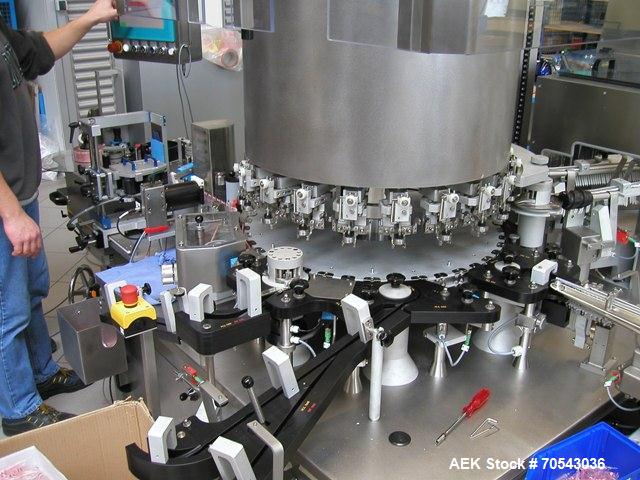 Used Groninger SMKE 18005 Syringe Labeler and Plunger Insertion Machi