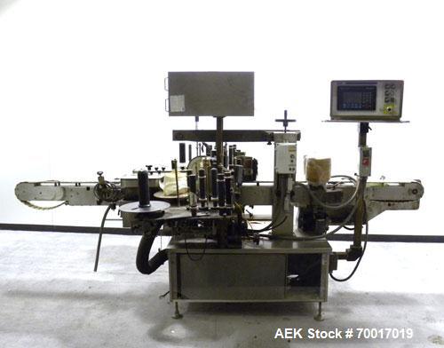 Used New Jersey Machine Automatic Pressure Sensitive Front & Back Lab
