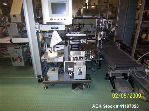 Used New Jersey 400R Print and Apply Case Labeler with corner wrap st