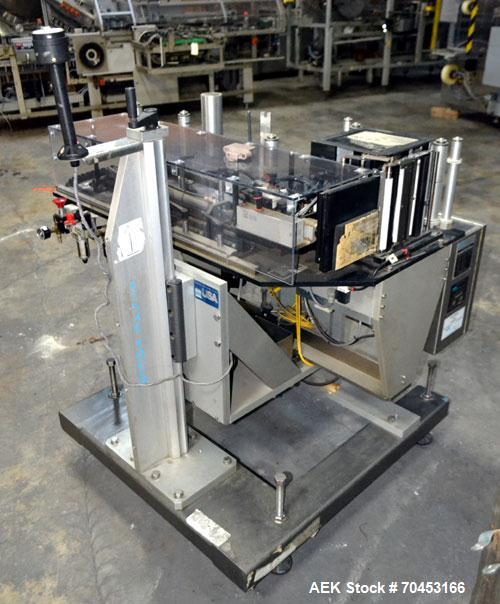 Used New Jersey Machine Labeler, Model 401XR-0060A. SELLING PRICE AS