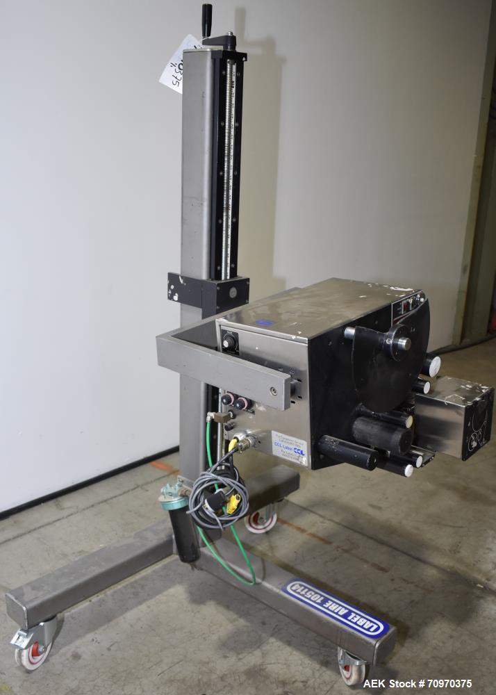 Used Label-Aire 2111M Air Blow Labeler. Capable of speeds up to 1250"