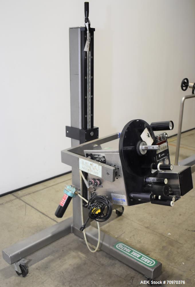 Used Label-Aire 2111M Air Blow Labeler. Capable of speeds up to 1250"