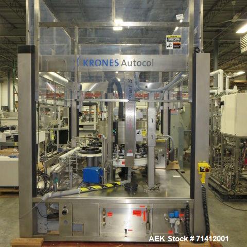 Used Krones Autocol 747 High Speed 18 Station Rotary Front and Back P