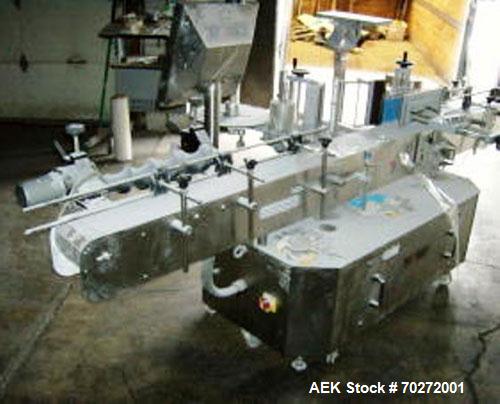 Used Tronics Series 3 Stainless Steel Labeling Machine Model S3S