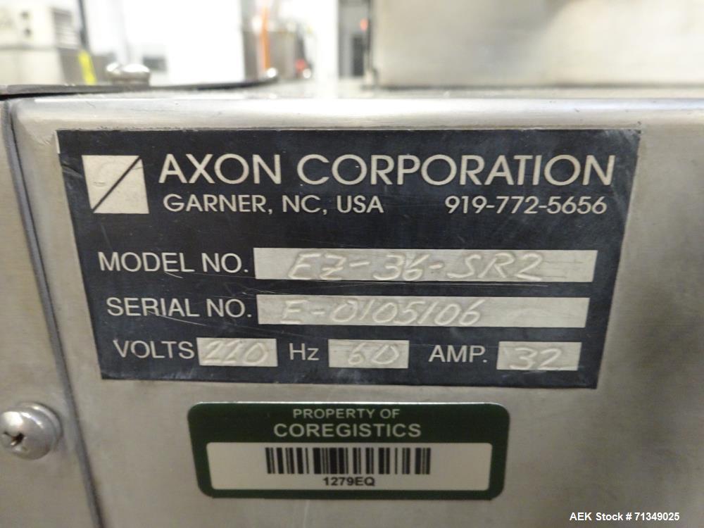 Used Axon Corporation EZ-100 Tamper Evident Band and Sleeve Label App