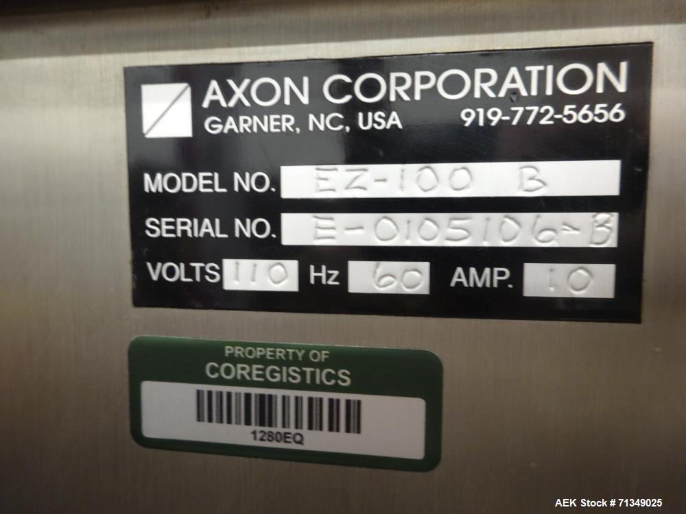 Used Axon Corporation EZ-100 Tamper Evident Band and Sleeve Label App