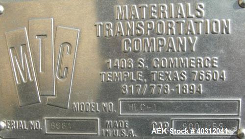 Used MTC (Materials Transportation Co.) Cart Lifter, model HLC-1, 800