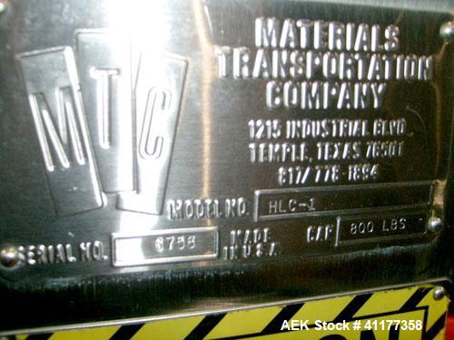 Used MTC (Materials Transportation Co.) Vertical Cart Lifter, Model H