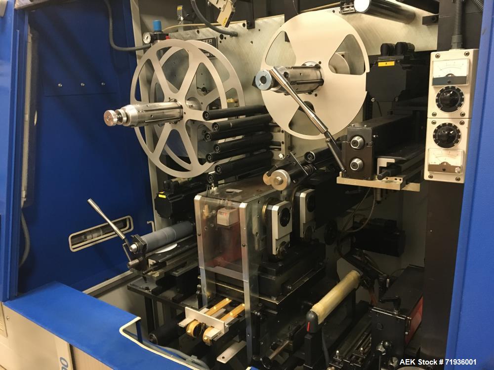 Used Melzer Smart Ticket/Label Production Line, Model STL-L100. UHF/H