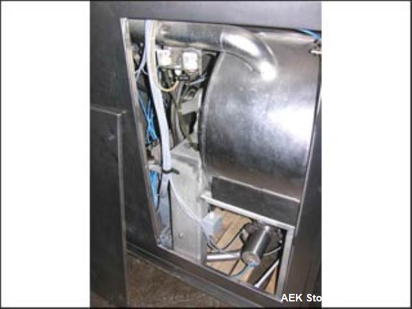 Used Huber Stopper Washer, Model DS40. 316 stainless steel constructi