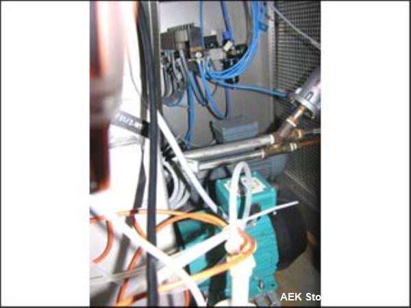 Used Huber Stopper Washer, Model DS40. 316 stainless steel constructi