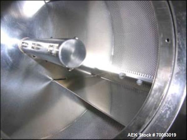 Used Huber Stopper Washer, Model DS40. 316 stainless steel constructi