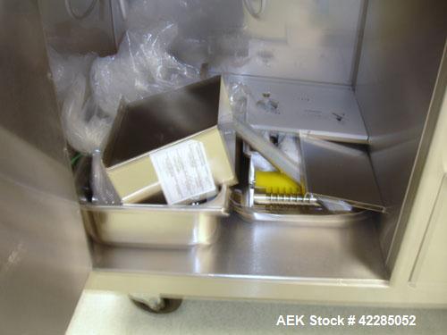 Used Sepha Deblister Unit, Model Pressout. 120 Volt. Mounted on a sta