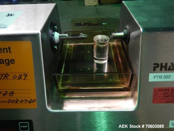 Used Pharma Test Hardness Tester, Model PTB502, Serial# 12313.