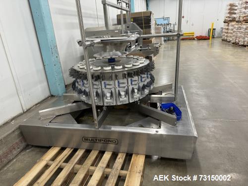 Used Multipond MP20-2400/1250-H-UL 20 Head, Embossed/Dimpled Stainles